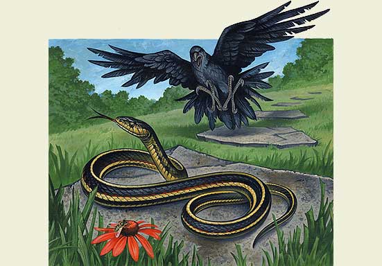 Panchatantra Story - The story of the crows and the serpent with moral for your children